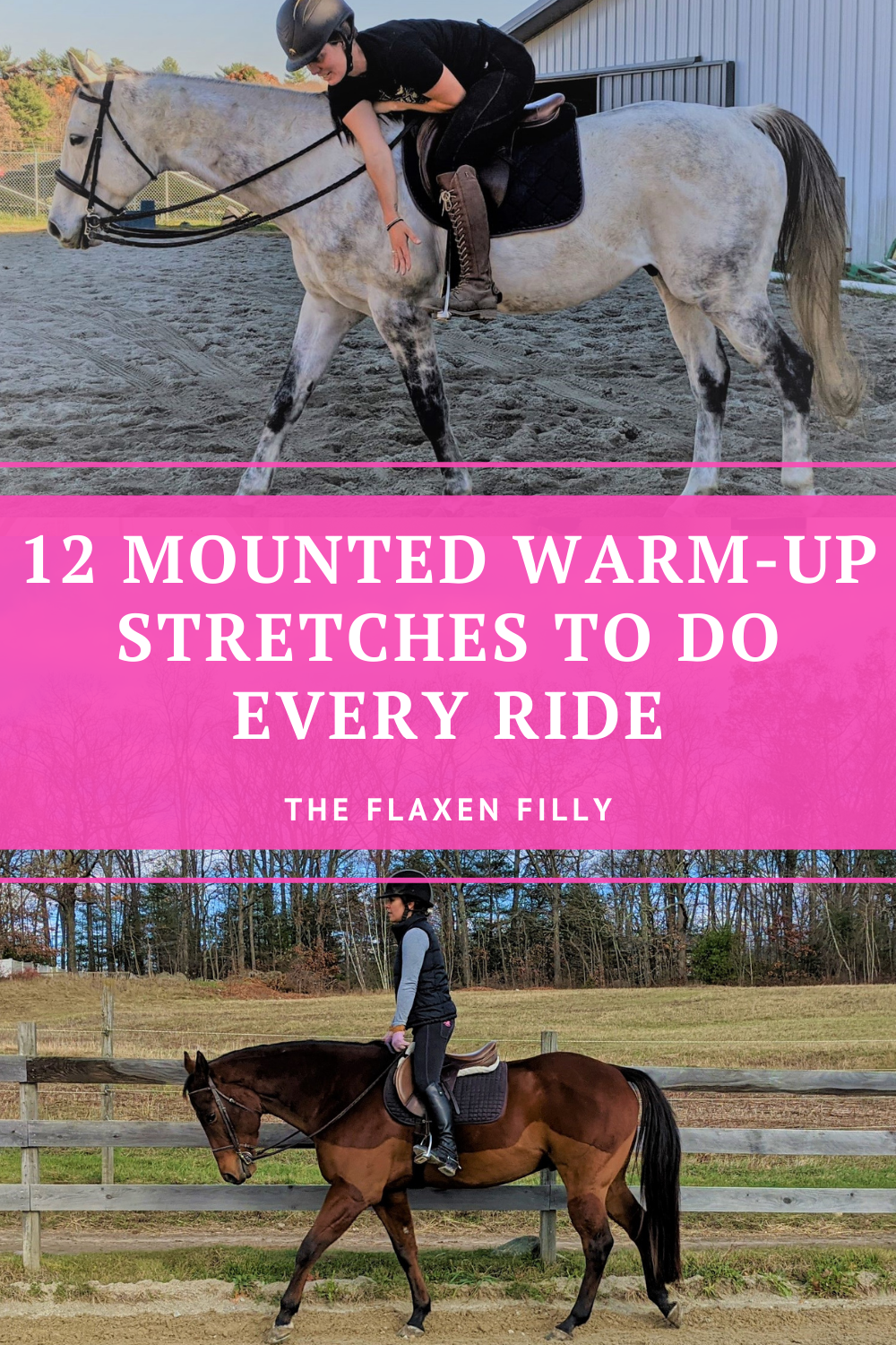 12 Mounted Horseback Riding Stretches To Do When You Ride - The Flaxen ...
